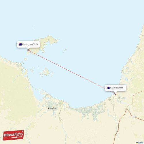 Direct flights from Mornington to Karumba (ONG-KRB) - Directflights.com