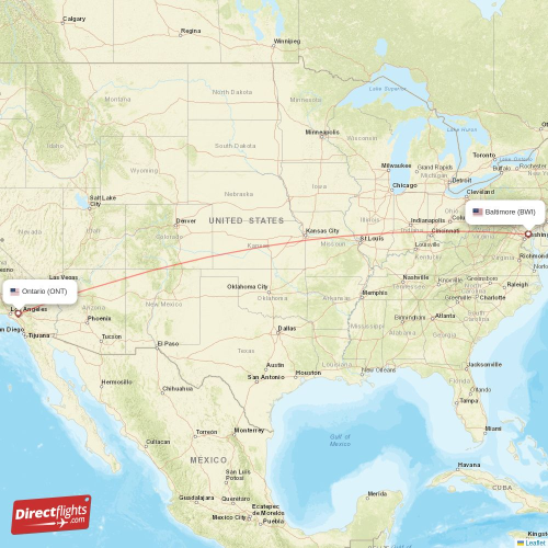 Direct flights from Ontario to Baltimore (ONT-BWI) - Directflights.com