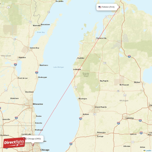 Direct flights from Chicago to Detroit (ORD-DTW) - Directflights.com