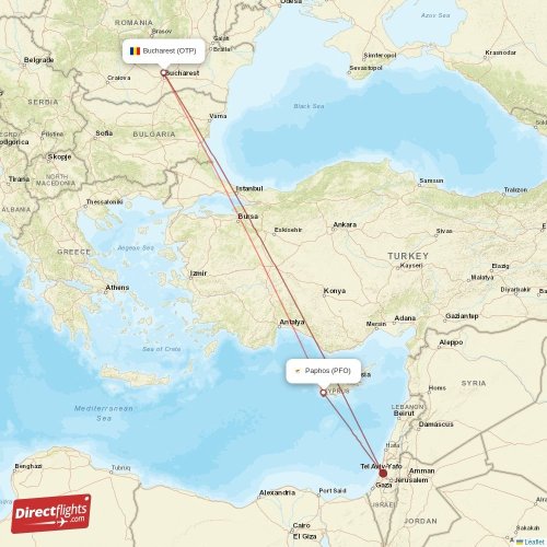 Direct flights from Bucharest to Paphos (OTP-PFO) - Directflights.com