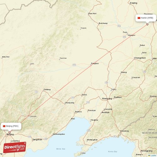 Direct flights from Beijing to Harbin (PEK-HRB) - Directflights.com