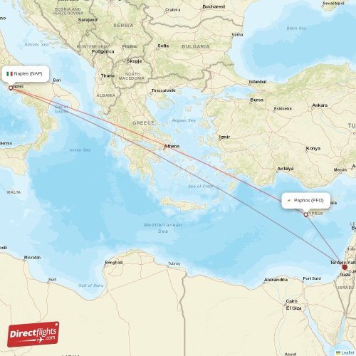 Direct flights from Paphos to Naples (PFO-NAP) - Directflights.com
