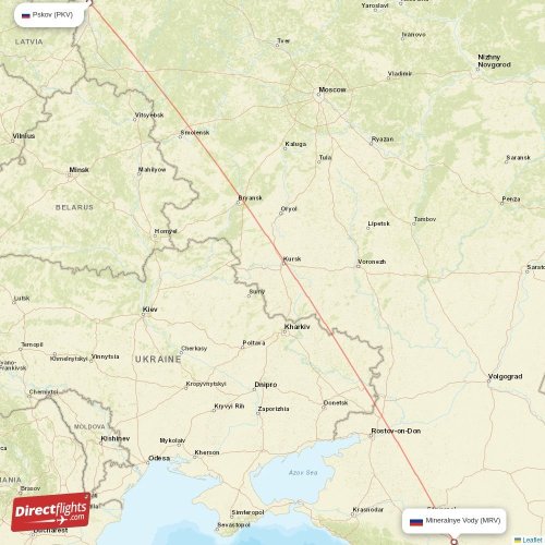 Direct flights from Pskov to Mineralnye Vody (PKV-MRV) - Directflights.com