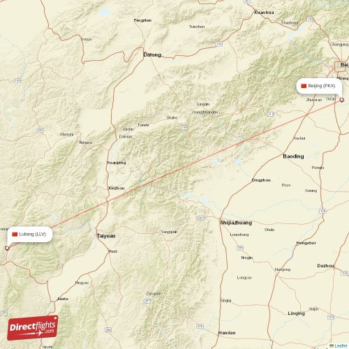 Direct flights from Beijing to Luliang, PKX to LLV non-stop ...