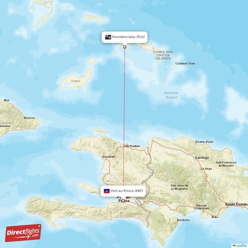 Direct flights from Providenciales to Port-au-Prince, PLS to PAP non ...