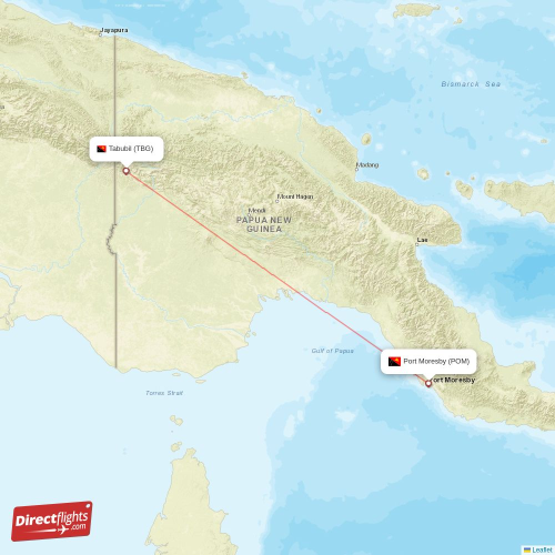 Direct flights from Port Moresby to Mount Hagen, POM to HGU non-stop ...