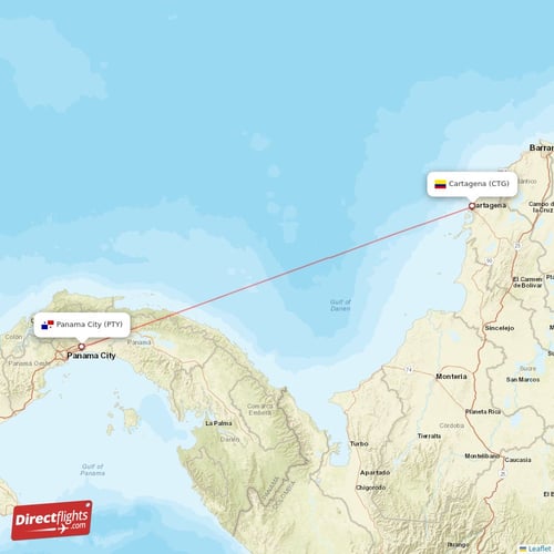 Direct flights from Panama City to Cartagena, PTY to CTG non-stop ...