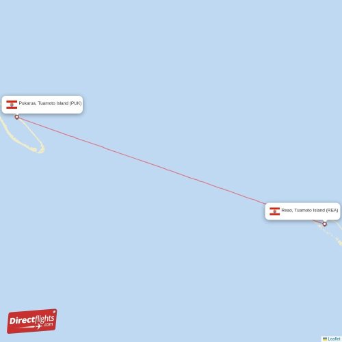 Direct flights from Pukarua, Tuamoto Island - 1 destinations - PUK ...