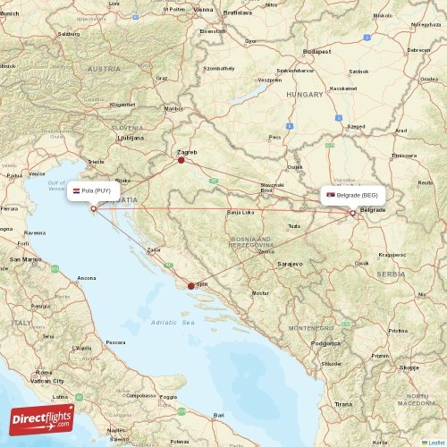 Direct flights from Pula to Belgrade, PUY to BEG non-stop ...