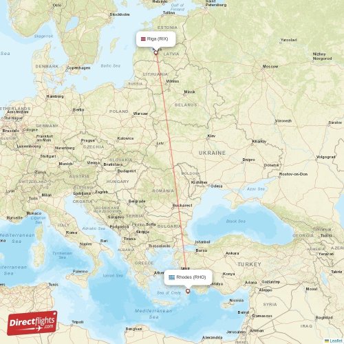 Direct flights from Riga to Rhodes, RIX to RHO non-stop - Directflights.com