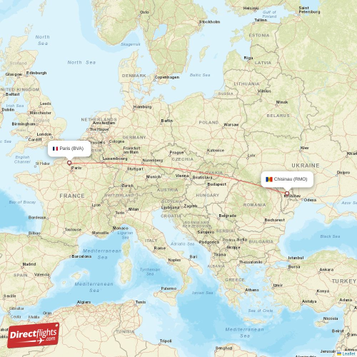 Direct flights from Chisinau to Paris (RMO-BVA) - Directflights.com