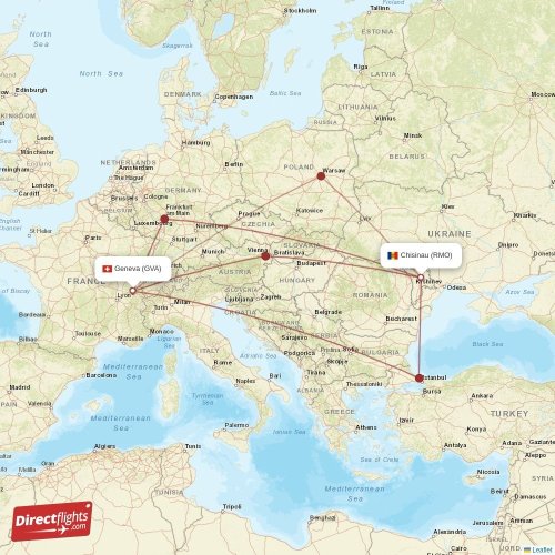 Direct flights from Chisinau to Geneva (RMO-GVA) - Directflights.com