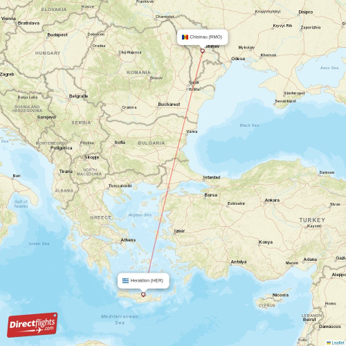 Direct flights from Chisinau to Heraklion (RMO-HER) - Directflights.com
