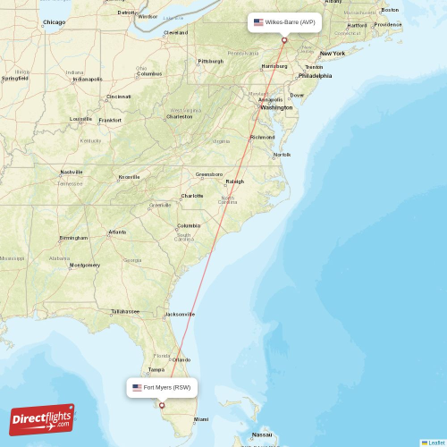 Direct flights from Fort Myers to Pittsburgh (RSW-PIT) - Directflights.com