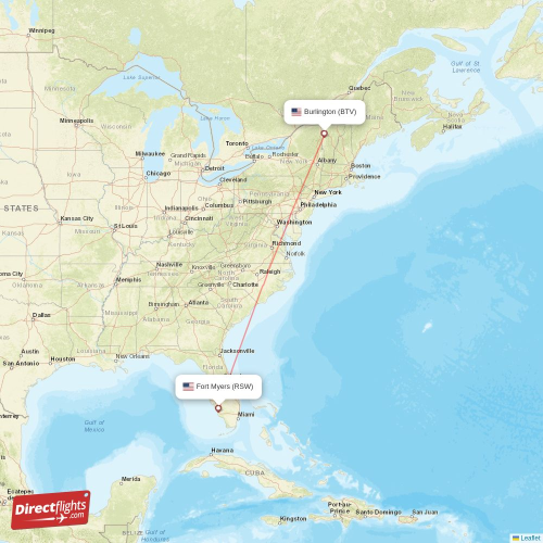 Direct flights from Fort Myers to Burlington (RSW-BTV) - Directflights.com