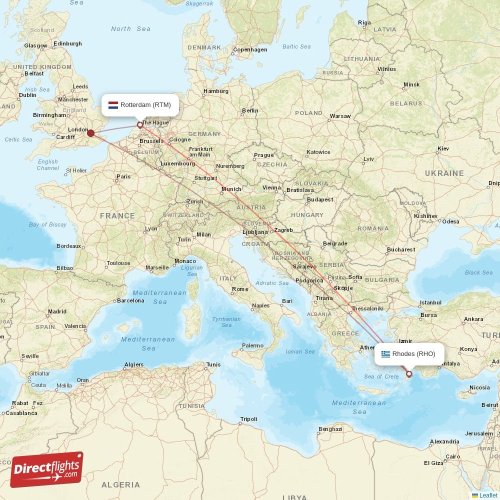 Direct flights from Rotterdam to Rhodes, RTM to RHO non-stop ...