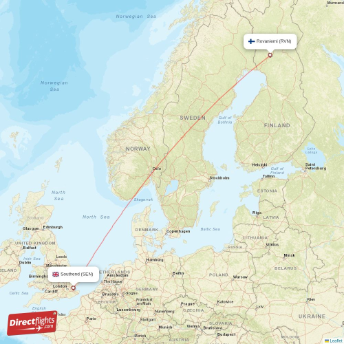 Direct flights from Rovaniemi to Southend (RVN-SEN) - Directflights.com