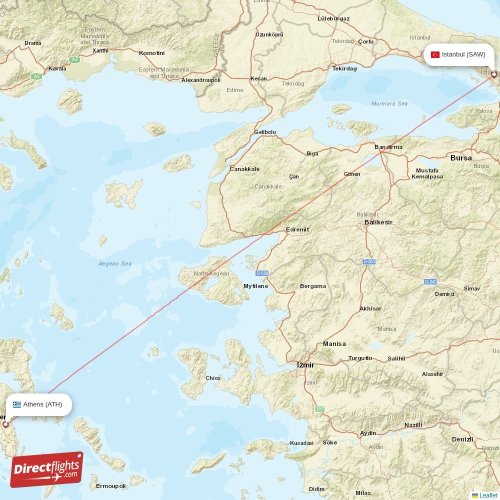 Direct flights from Istanbul to Athens (IST-ATH) - Directflights.com