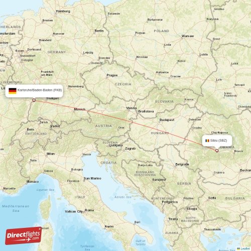 Direct flights from Sibiu to Karlsruhe/Baden-Baden (SBZ-FKB ...