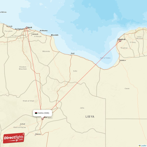 Direct flights from Mitiga, Tripoli - 15 destinations - MJI, Libya ...