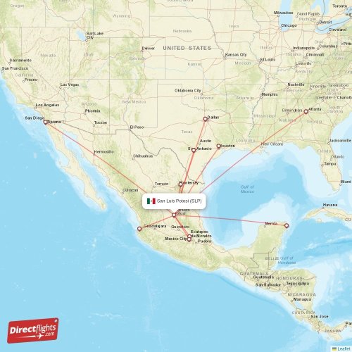 Direct flights to San Luis Potosi - SLP, Mexico - Directflights.com