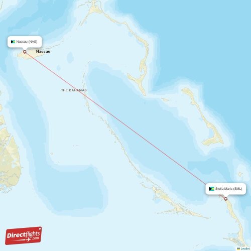 Direct flights to Nassau - NAS, Bahamas - Directflights.com