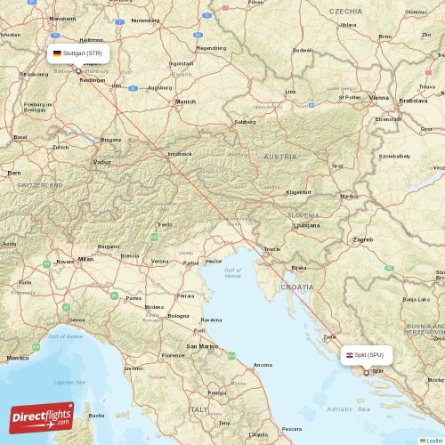 Direct flights from Split to Stuttgart, SPU to STR non-stop ...