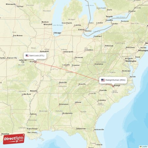 Direct flights from Saint Louis to Raleigh/Durham (STL-RDU ...