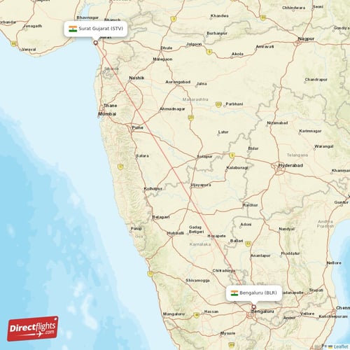 Direct flights from Surat Gujarat to Bengaluru, STV to BLR non-stop ...