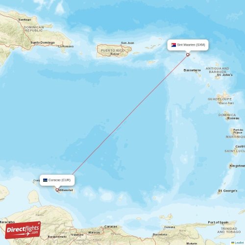 Direct flights from Sint Maarten to Curacao, SXM to CUR non-stop ...