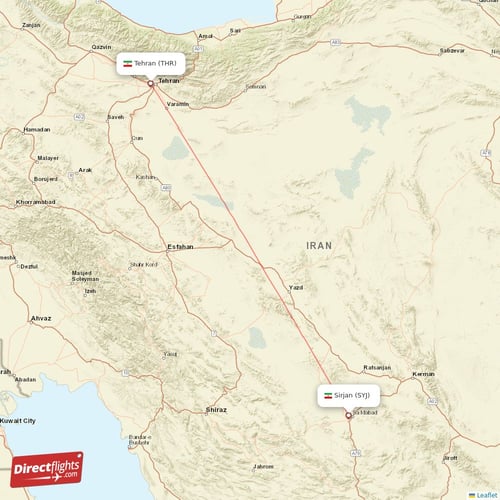 Direct flights to Sirjan - SYJ, Iran - Directflights.com