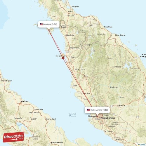 Direct flights from Kuala Lumpur to Langkawi, SZB to LGK non-stop ...