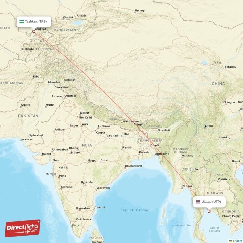 Direct flights from Tashkent to Utapao (TAS-UTP) - Directflights.com