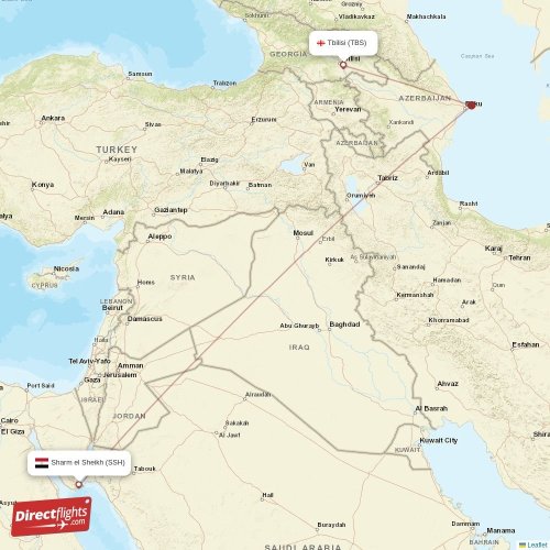 Direct flights from Tbilisi to Sharm el Sheikh, TBS to SSH non-stop ...