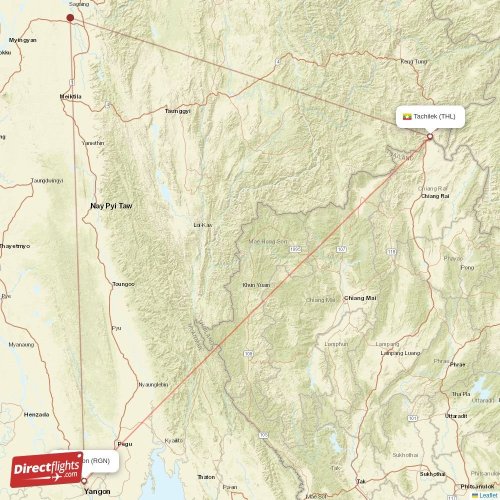 Direct flights from Tachilek to Yangon, THL to RGN non-stop ...