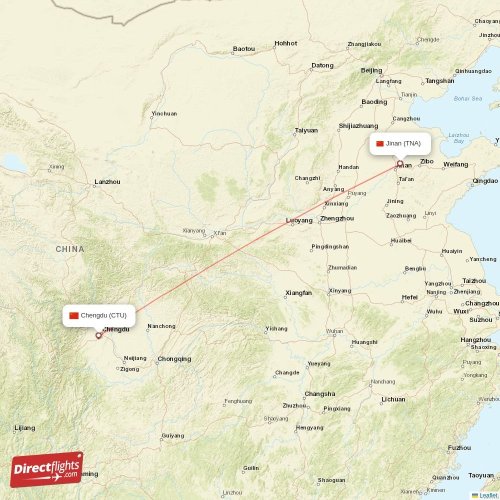 Direct flights from Jinan to Chengdu, TNA to CTU non-stop ...
