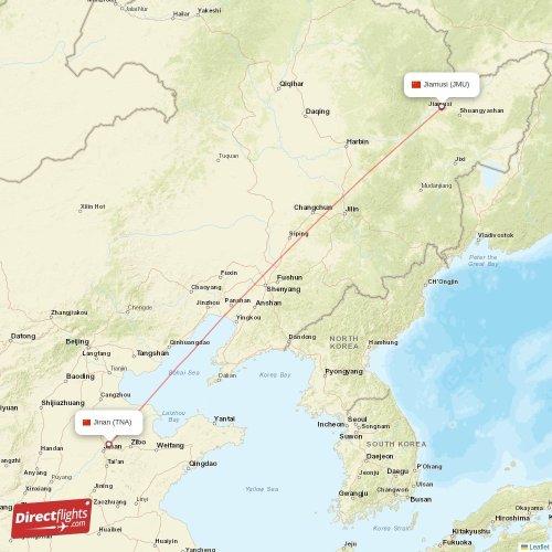 Direct flights from Jinan to Jiamusi, TNA to JMU non-stop ...