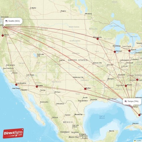 Direct flights from Tampa to Seattle, TPA to SEA non-stop ...