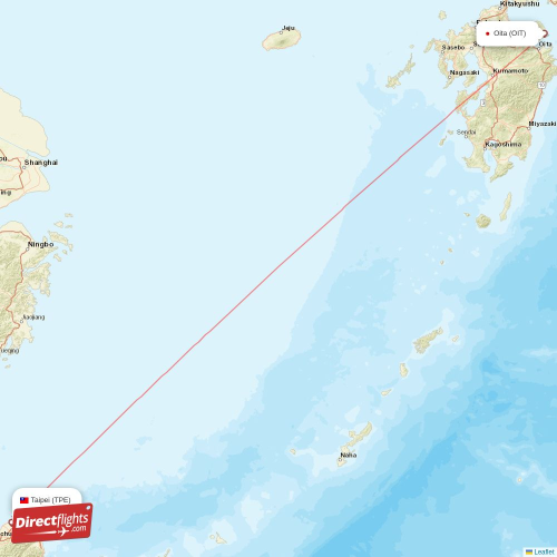 Direct flights from Taipei to Oita (TPE-OIT) - Directflights.com