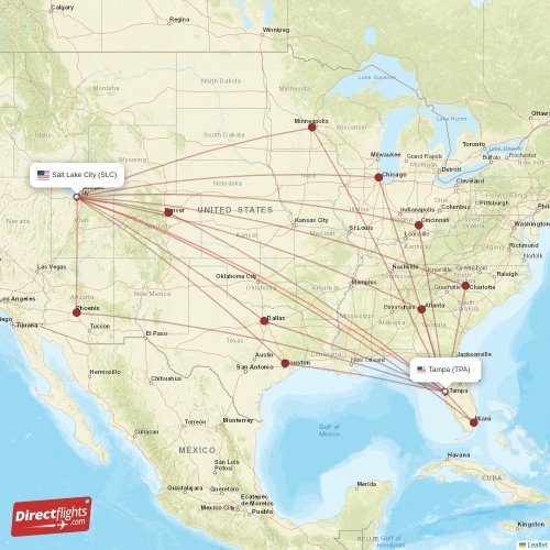Direct flights from Tulsa to Salt Lake City, TUL to SLC non-stop ...