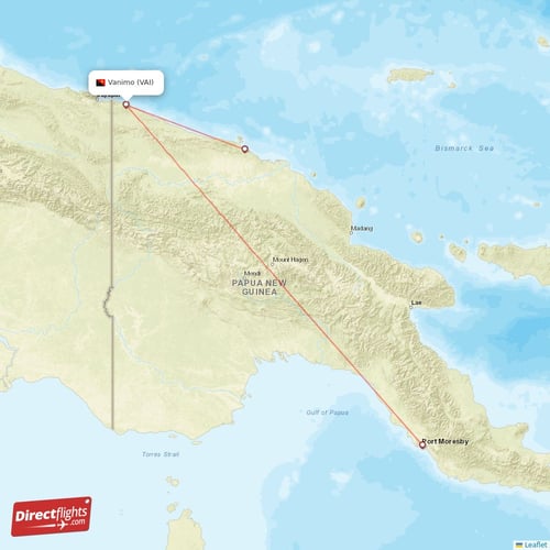 Direct flights from Vanimo - 2 destinations - VAI, Papua New Guinea ...