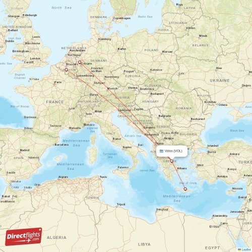 Direct flights from Volos - 3 destinations - VOL, Greece ...