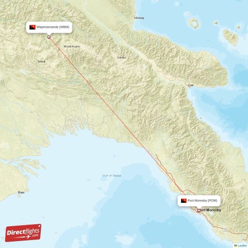 Direct flights from Wapenamanda to Port Moresby, WBM to POM non-stop ...