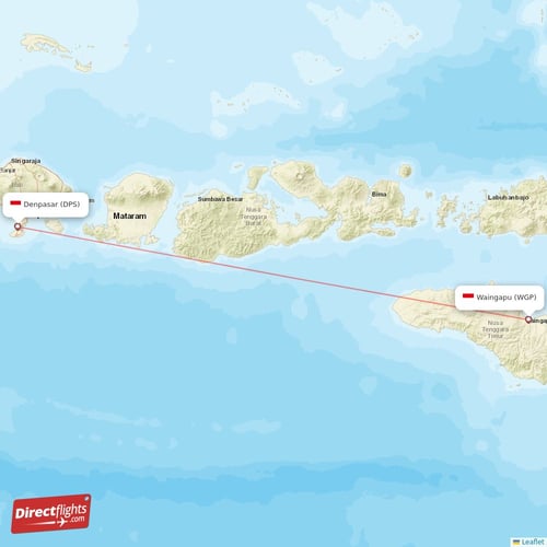 Direct flights from Waingapu to Denpasar, WGP to DPS non-stop ...