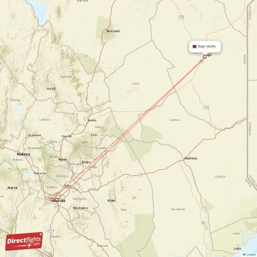 Direct flights from Nairobi - 64 destinations - NBO, Kenya - Directflights.com
