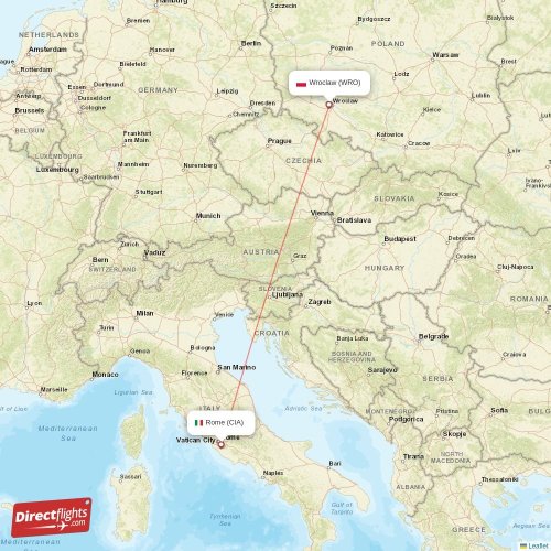 Direct flights from Wroclaw to Rome, WRO to CIA non-stop ...