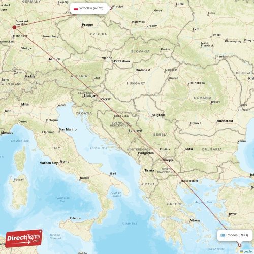 Direct flights from Wroclaw to Rhodes, WRO to RHO non-stop ...