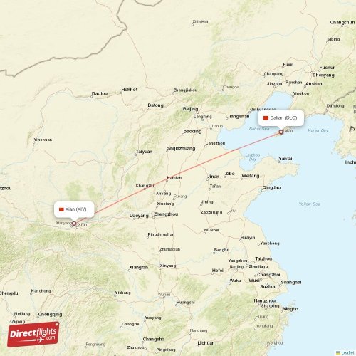 Direct flights from Xian to Dalian (XIY-DLC) - Directflights.com