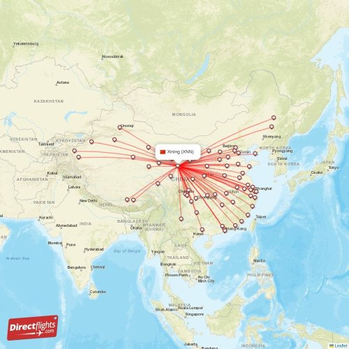 Direct flights to Xining - XNN, China - Directflights.com