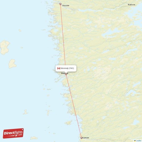 Direct Flights From Wemindji 2 Destinations Ync Canada